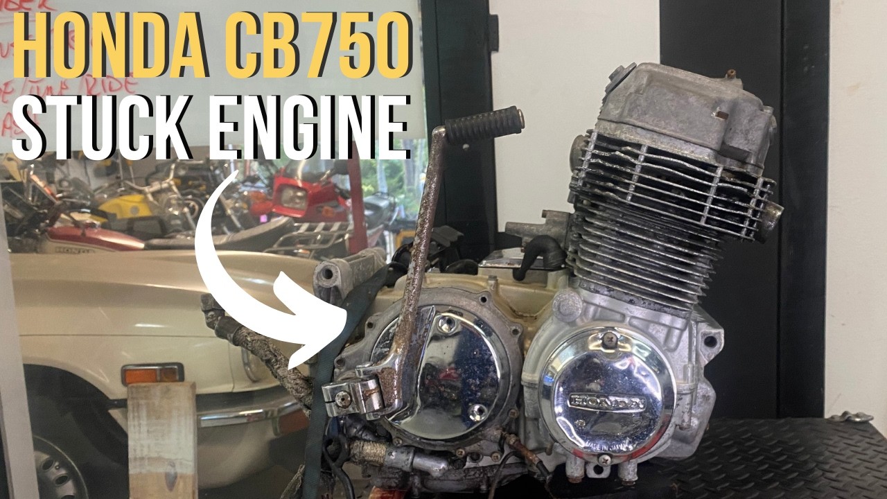 Unseizing a Stuck CB750 Engine - YouTube