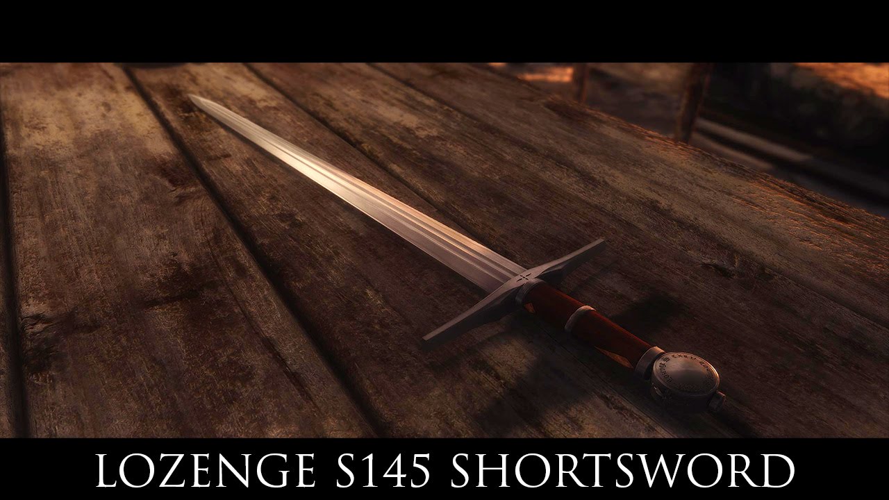 TES V - Skyrim Mods: Lozenge S145 Shortsword - YouTube