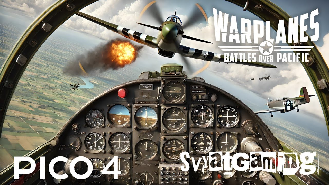 Warplanes battles over Pacific VR, Mission online / Pico 4 - YouTube