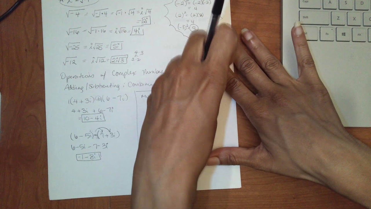 Complex Numbers Square Root Property Quadratic Formula 10 7 11 1 Complex Numbers Square Root Property Quadratic Formula 10 7 11 1