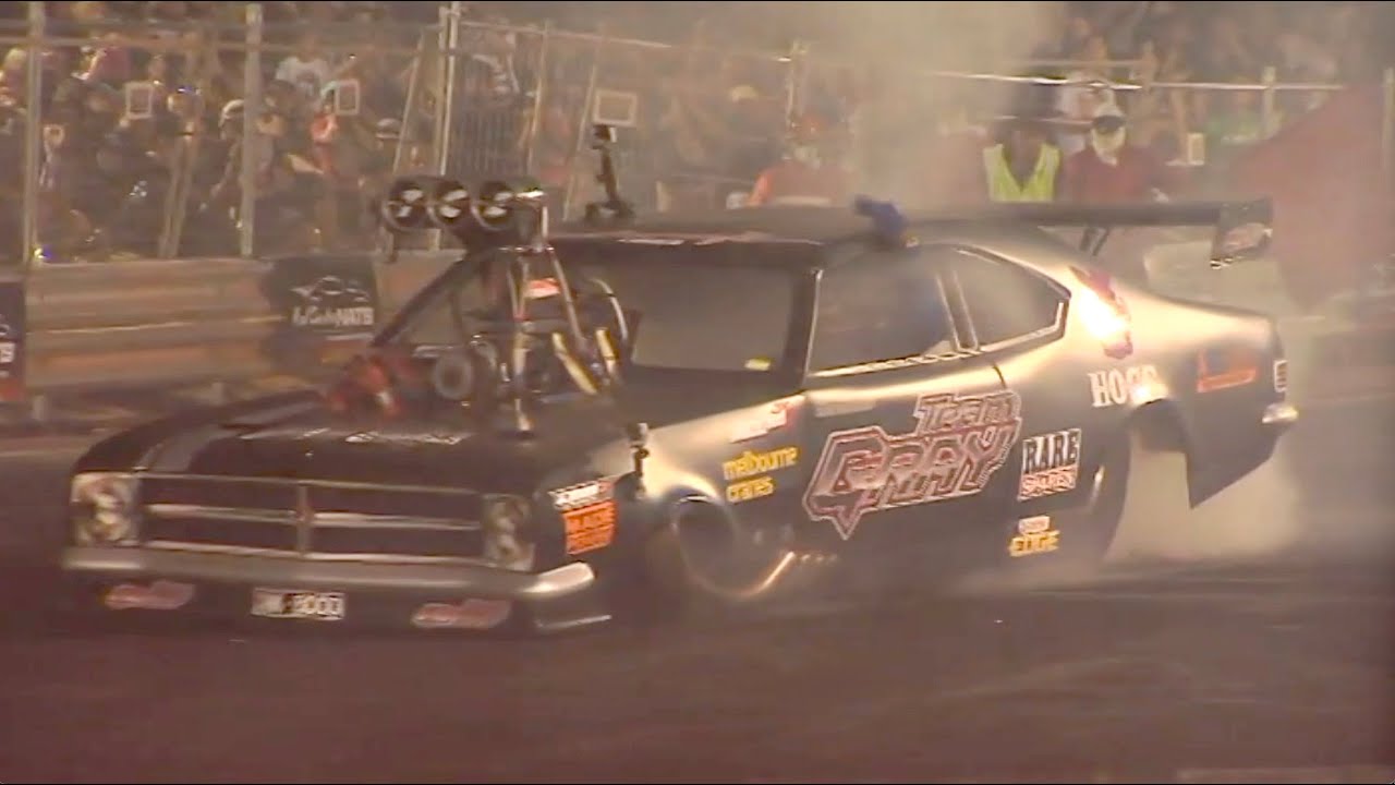 World's MOST POWERFUL BURNOUT CAR! Top fuel 8000 HP Holden HK Monaro ...