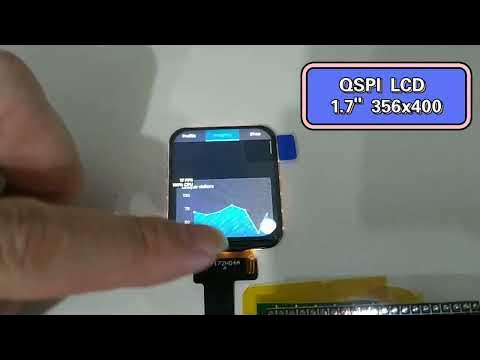 esp32s3 drivers a QSPI LCD 1.72" 356x400 high resolution - YouTube