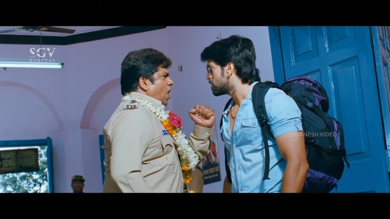 Yash Comes to Forest In Search Of Elephant | Rangayana Raghu ...