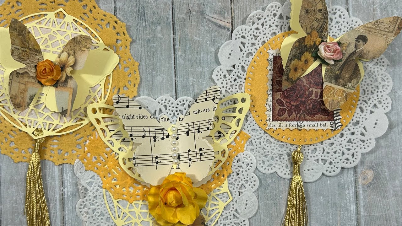 ⭐️How To Make Pretty Doilies Embellishments For Junk Journals! - YouTube