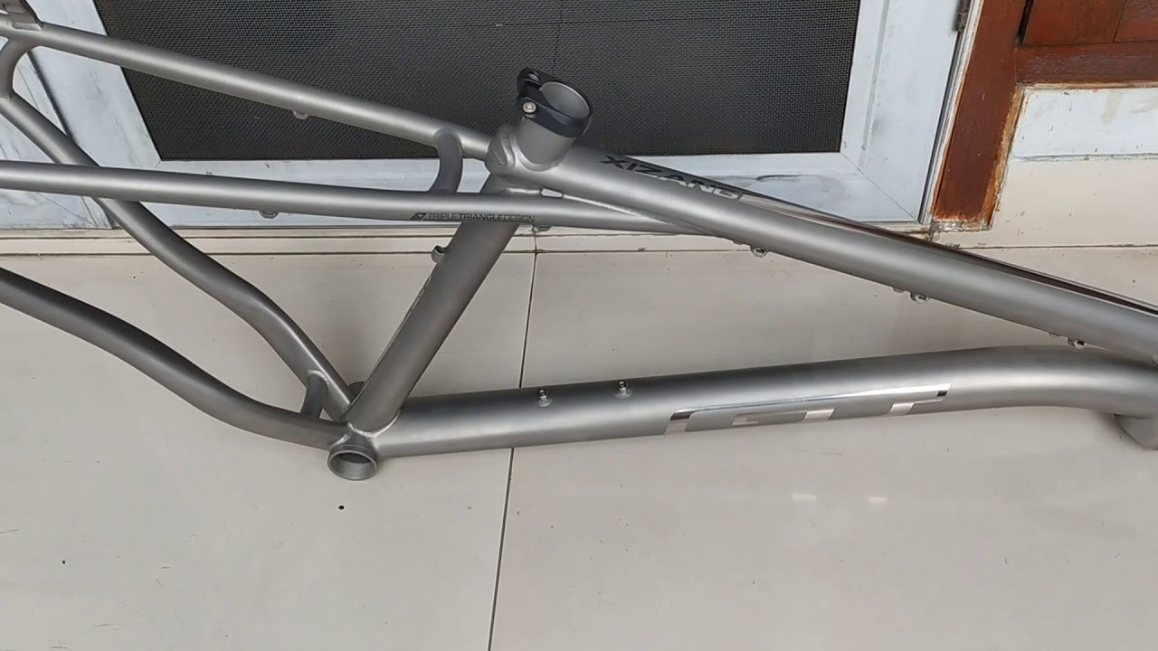 Frame MTB Titanium GT Xizang 26 - YouTube