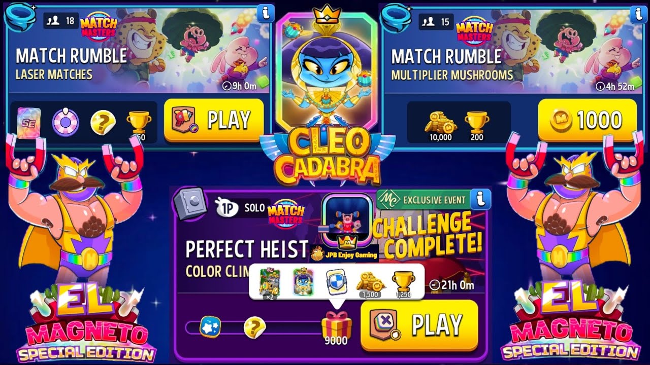 Color Climb+Bombs Away MC Solo Challenge Perfect Heist/ 9000 Score/ 2 ...