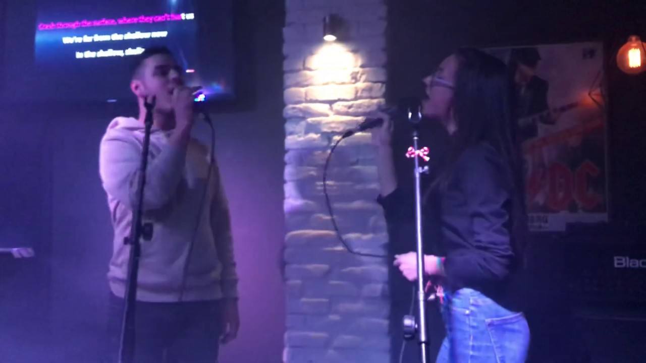 SHALLOW at karaoke night - YouTube
