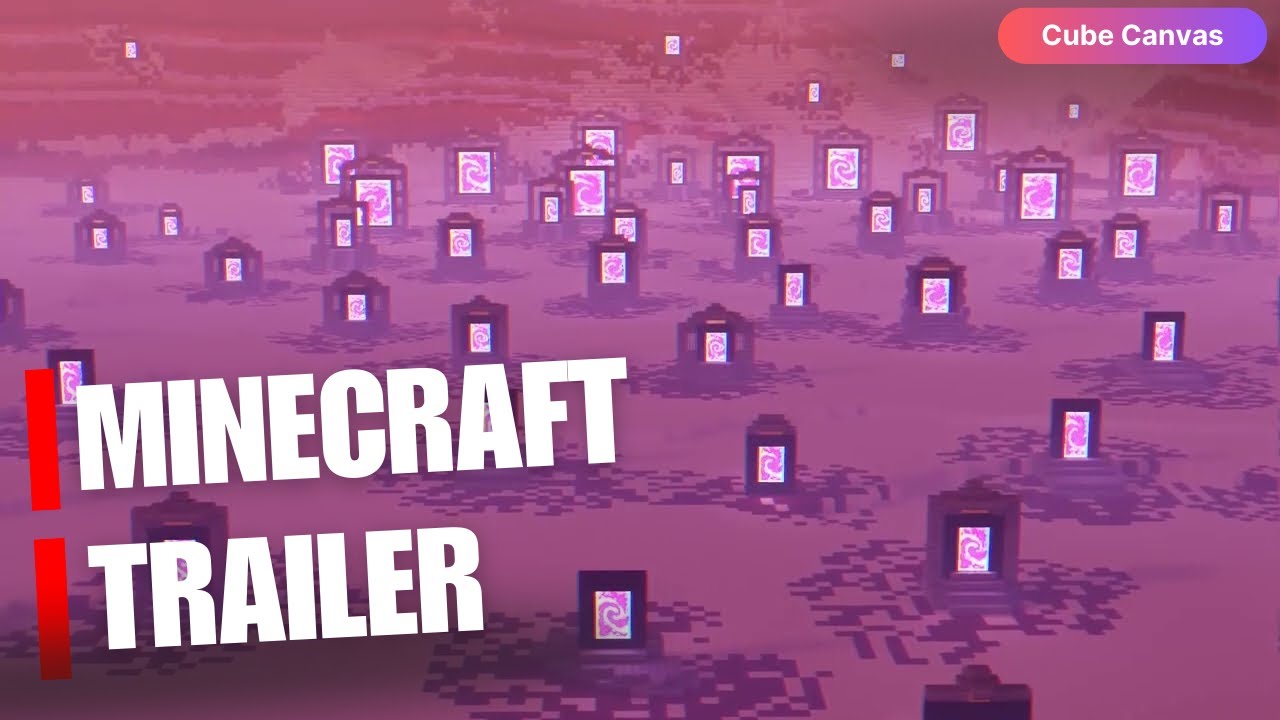 The Minecraft Movie trailer if it was actually good (Cube Canvas ...