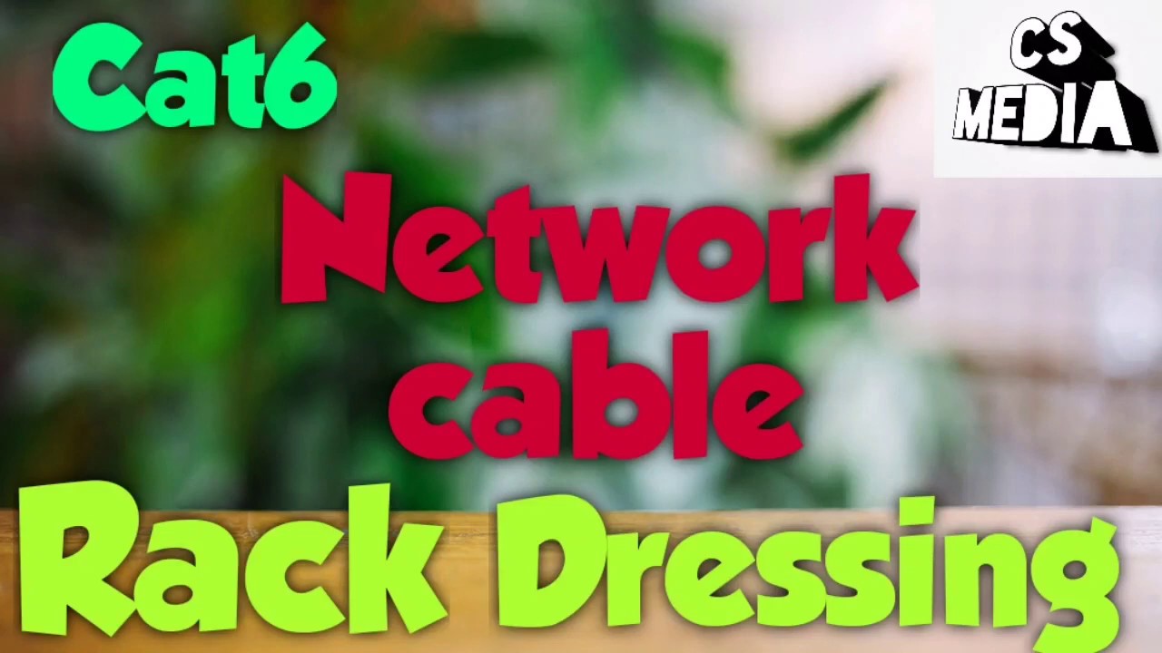 Amazing Cat6e Network Cable Rack Dressing - YouTube