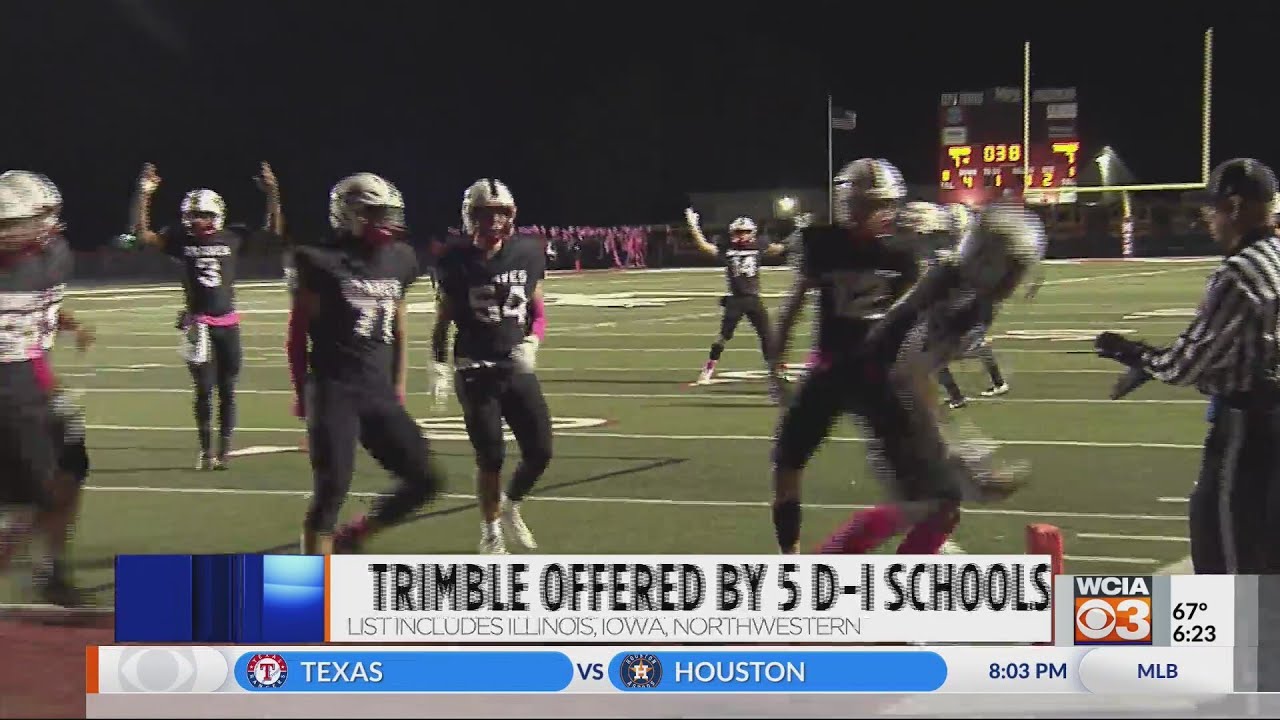 Mt. Zion's Brayden Trimble reacts to Illinois offer - YouTube