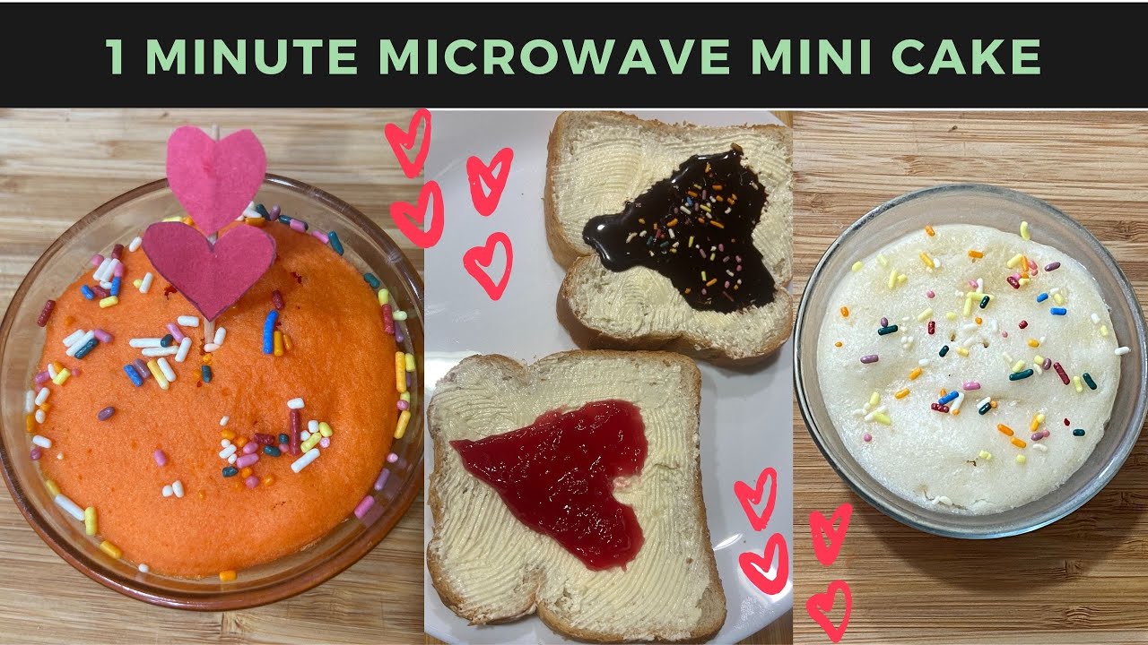1Minute Microwave Mini Cake|एक मिनट में माइक्रोवेव में केक बनाये |Last ...
