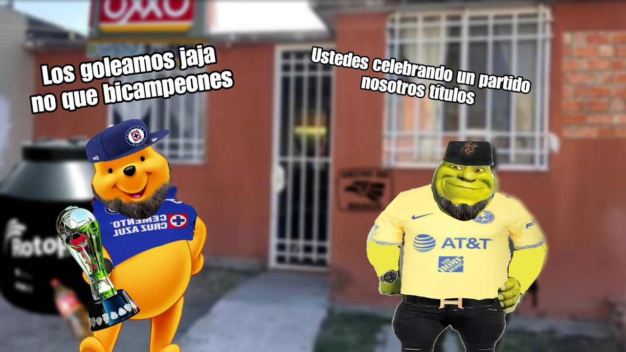 Shrek buchon se ENOJA por que GOLEARON al américa - YouTube