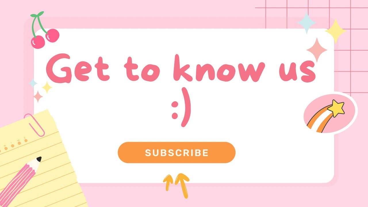 Get to know us ! - YouTube
