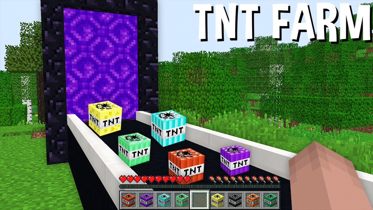 ENDLESS TNT FARM in Minecraft ! SUPER FARM ! - YouTube