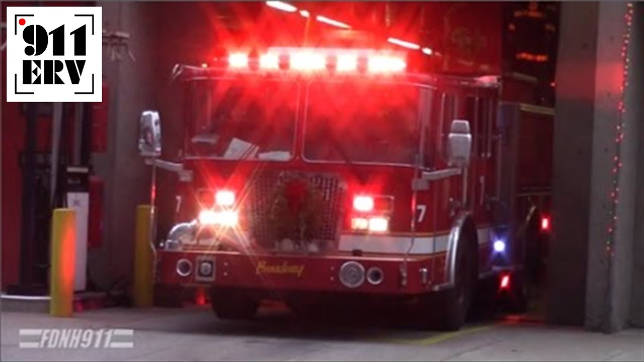 Boston Fire Ex-Engine 7 Responding - YouTube