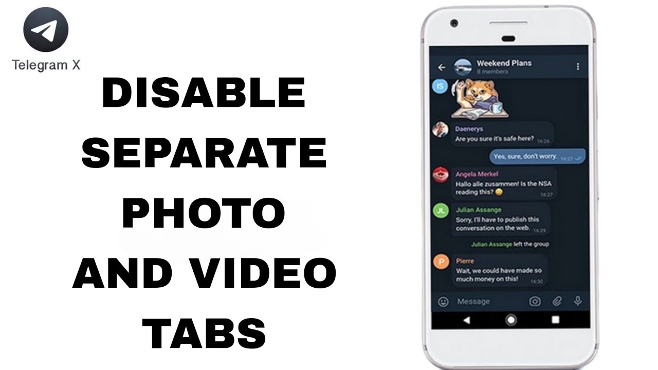 How To Disable Separate Photo And Video Tabs On Telegram X App - YouTube