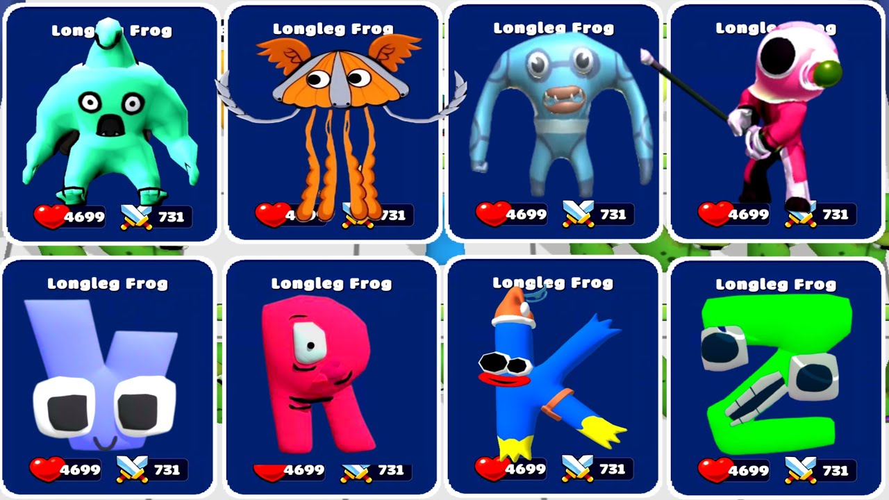 Merge Alphabet Spider Train vs Merge Rainbow Friends 100 Doors Max ...