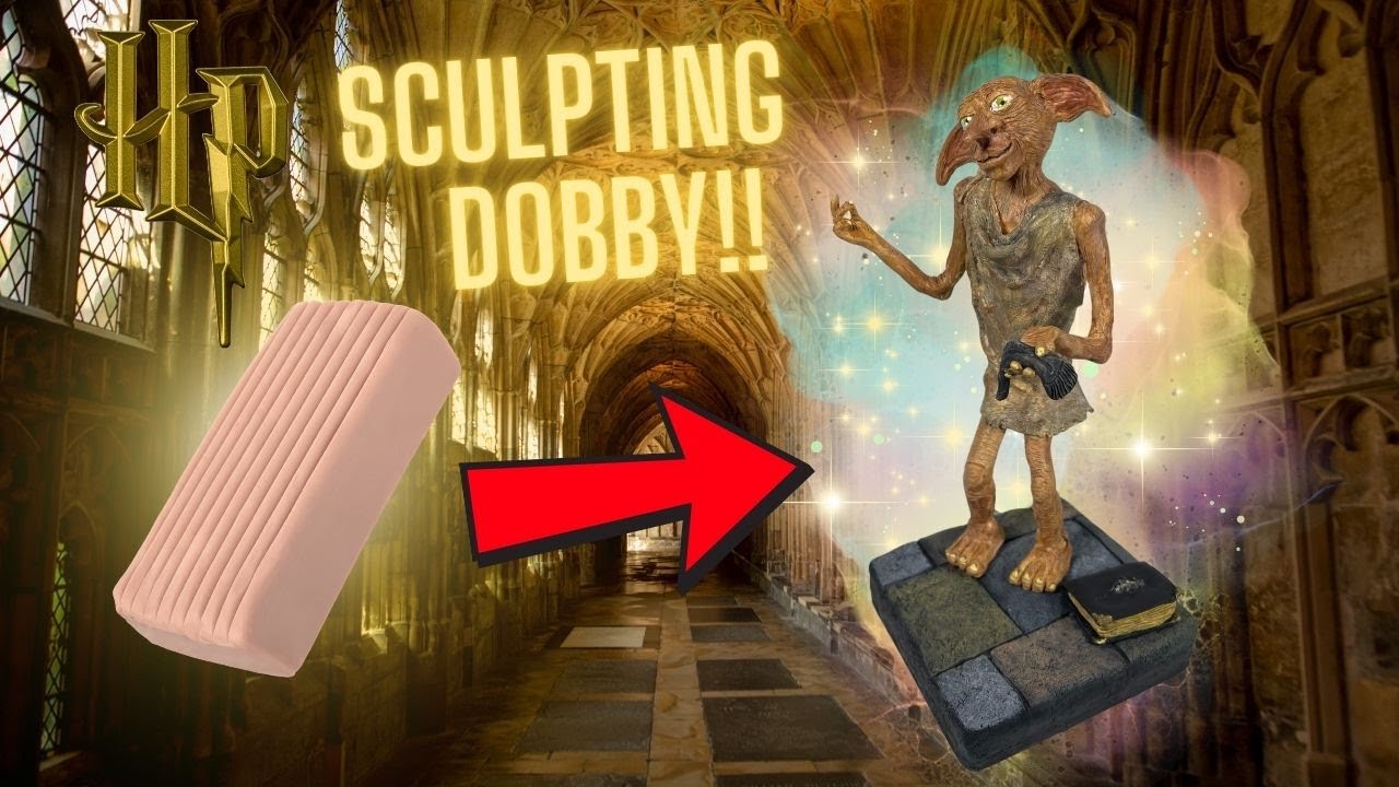How to sculpt Dobby from Harry Potter with polymer clay #harrypotter # ...