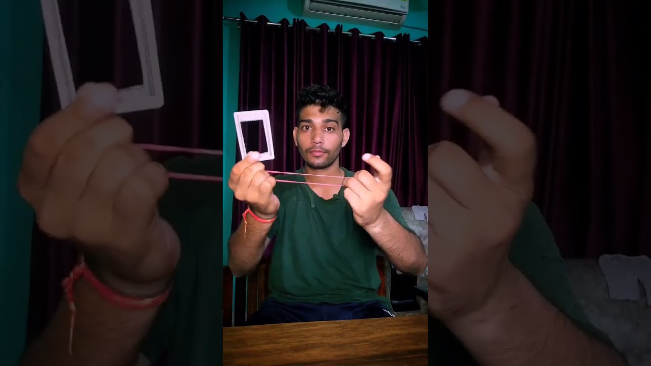 Unbelievable Rubber band 🔥 magic trick| magic flicks reaction| #shorts ...