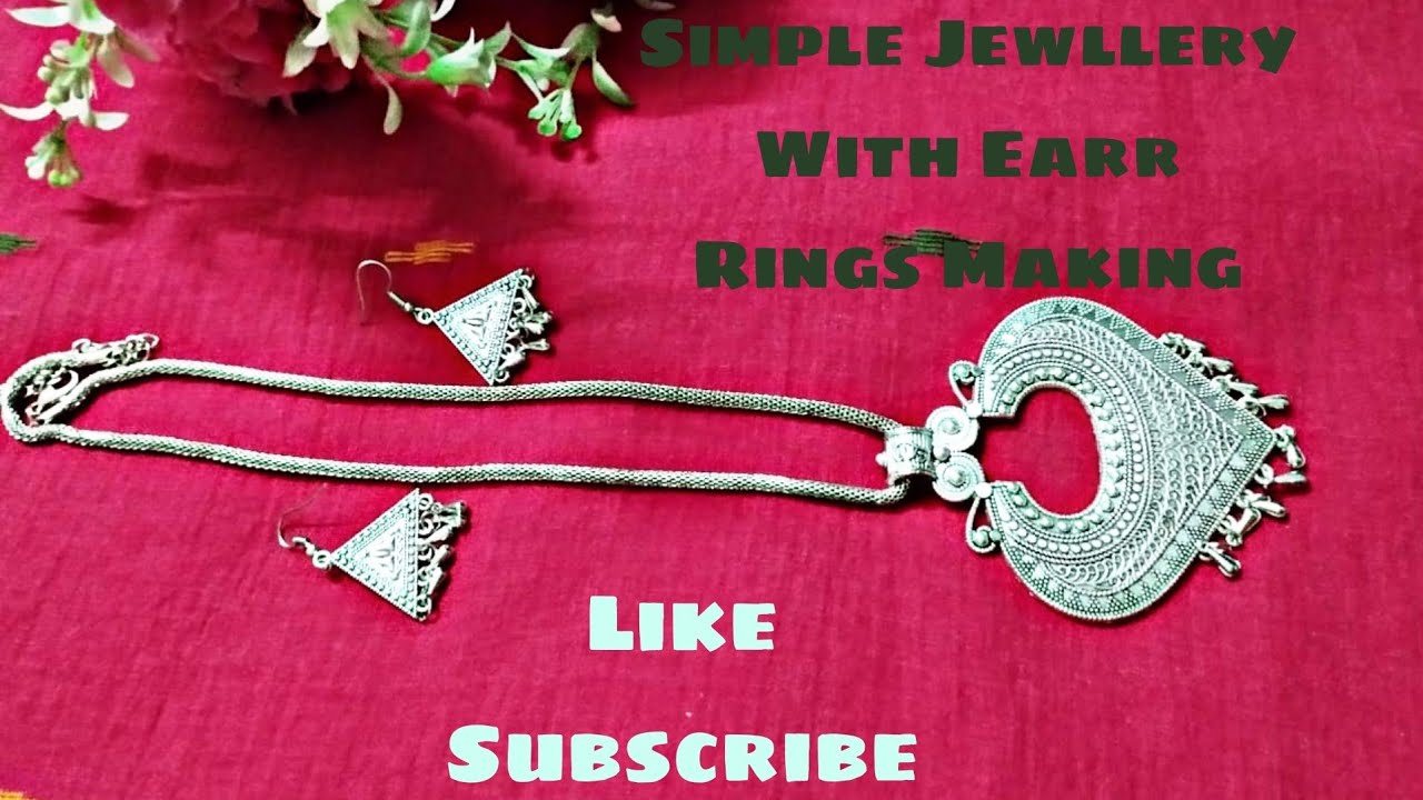 Simple Jewllery With Earr Rings Making 🤗🤗 Please Like, Share ...