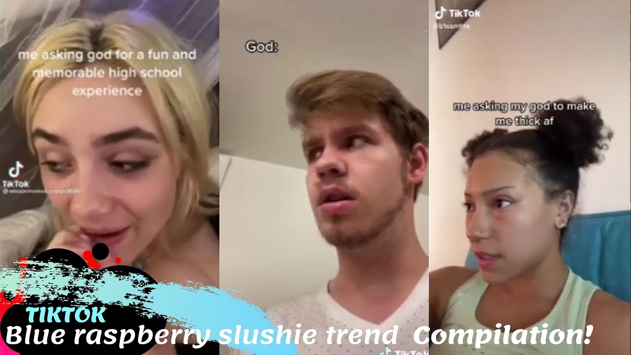 Blue raspberry slushie trend | tiktok compilation - YouTube