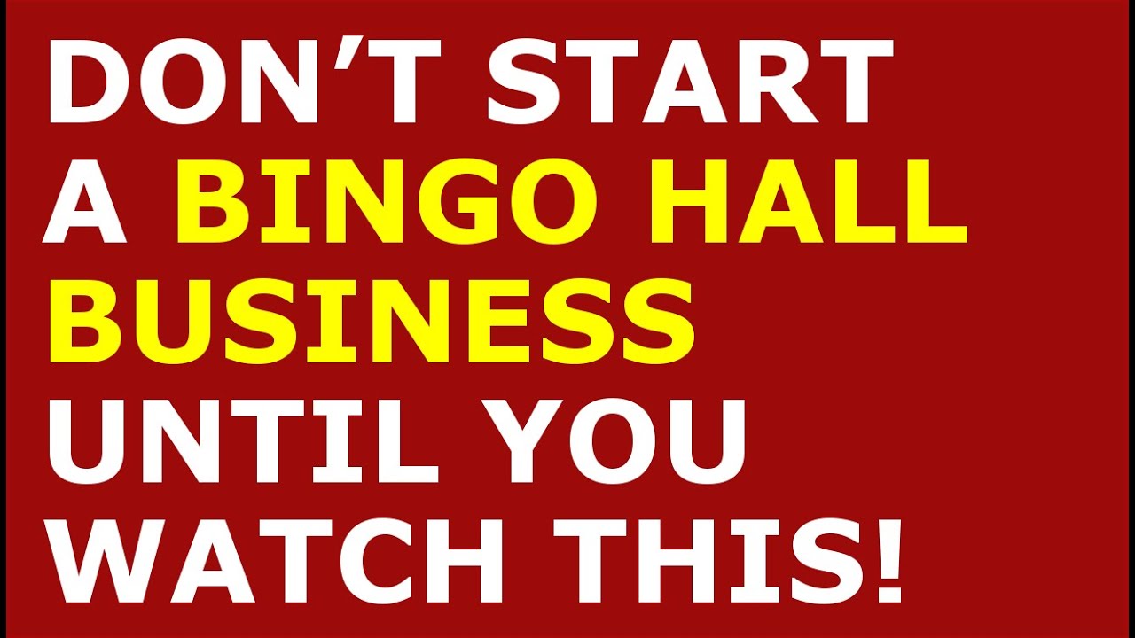 How to Start a Bingo Hall Business | Free Bingo Hall Business Plan ...