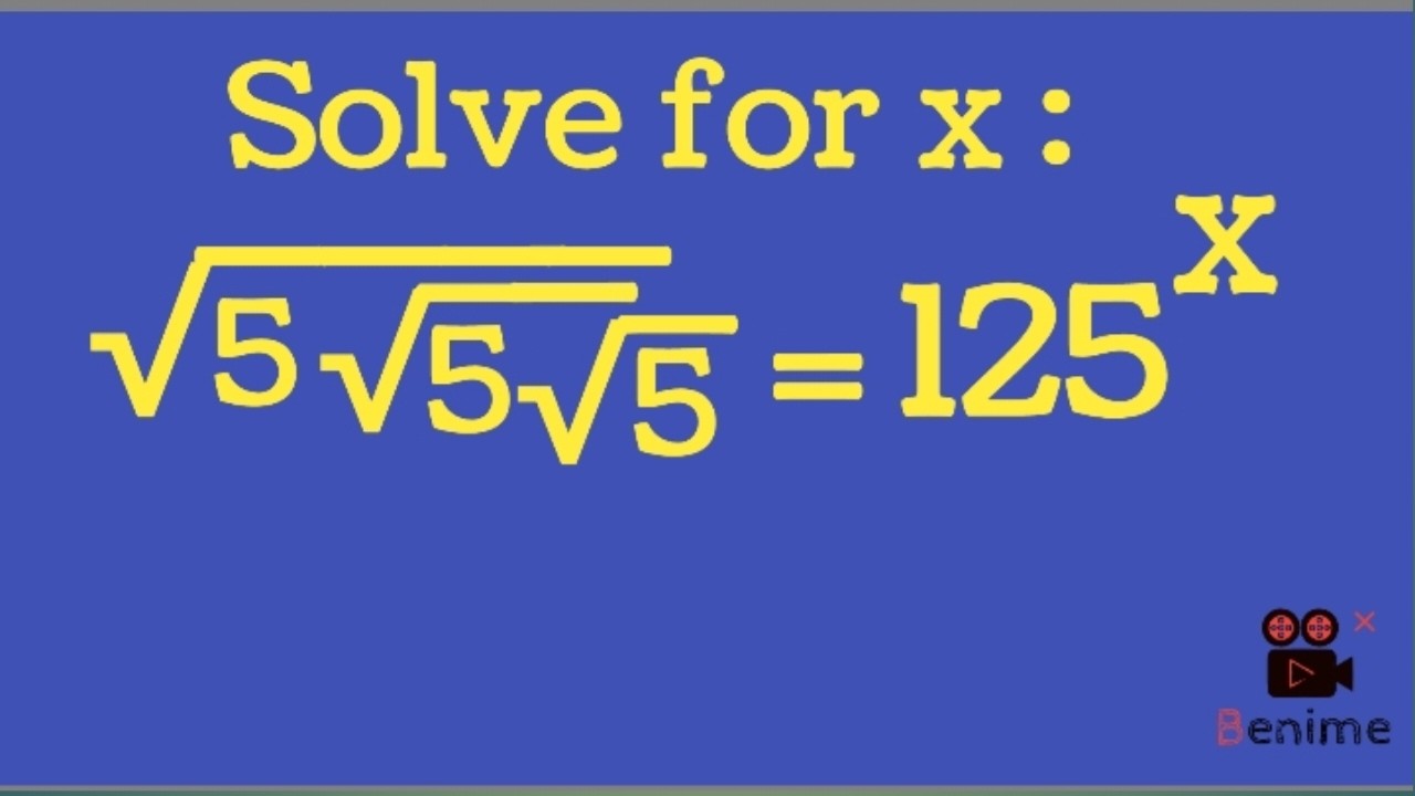 Simplification of exponential Equation - YouTube