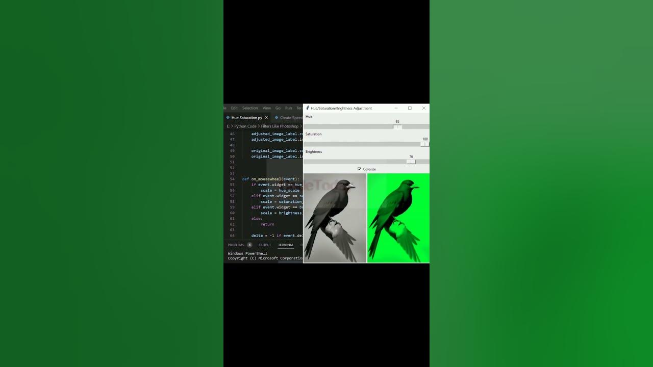 Huesaturationcolorize With Python Python สอนเขียนโปรแกรม Youtube