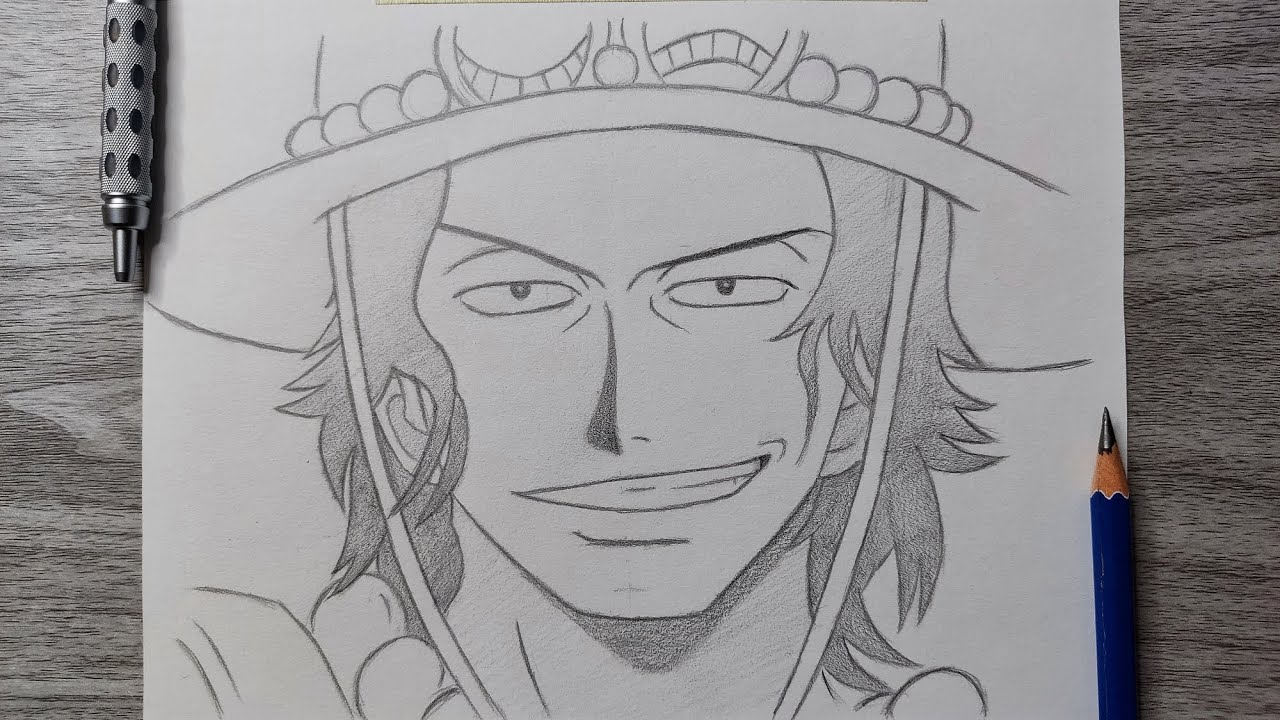 How to Draw Portgas D. Ace | Step by step | One Piece | sketch - YouTube