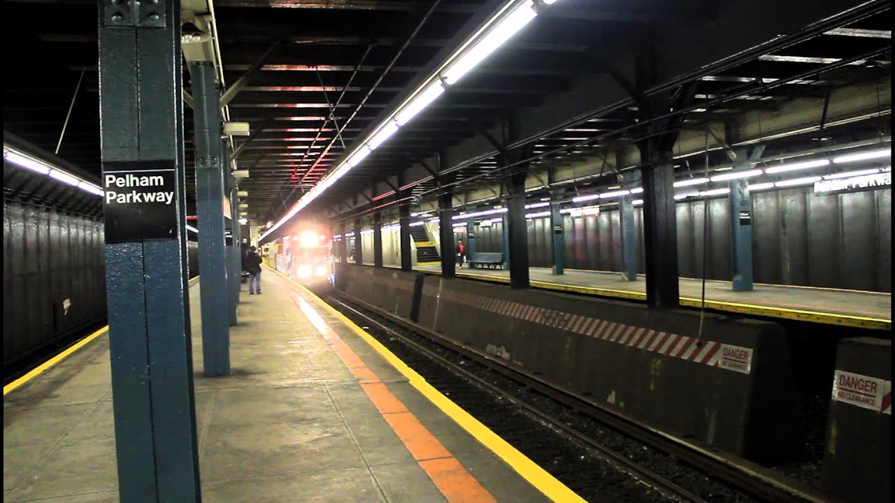 IRT Subway: New MP-8AC (R156) MOW Locomotive passes Pelham Parkway (NYW ...