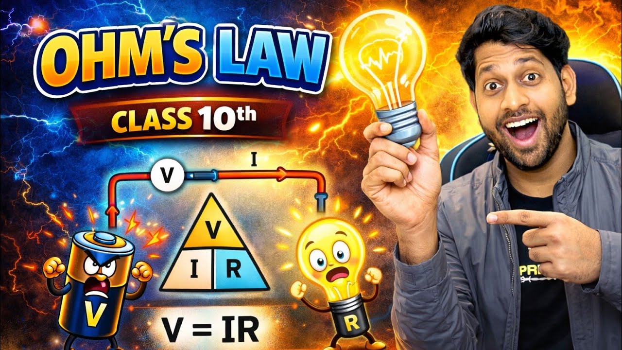 Ohm’s Law in 5 Minutes ⚡ | Class 10 Physics | V = IR Made Super Easy ...