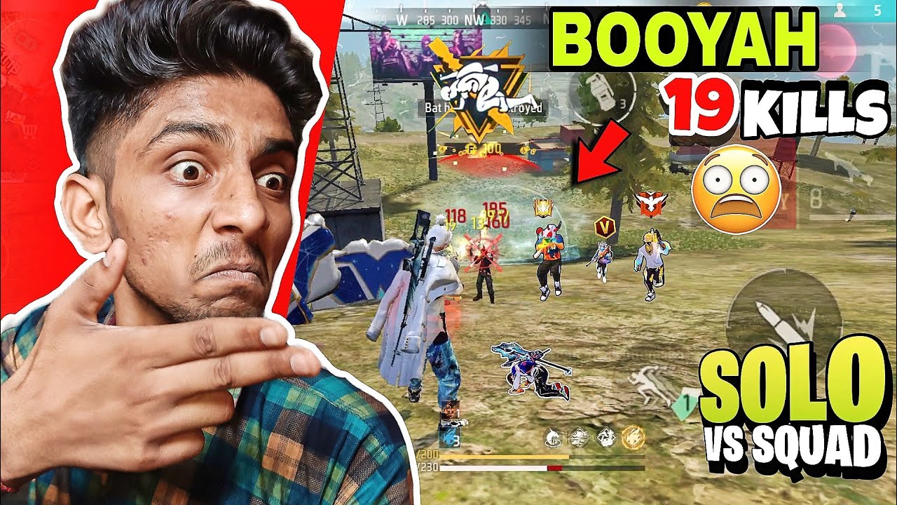 19 Kills🔥+ BOOYAH😎 Solo vs Squad + Shocked!!🤯 Free Fire #48 ll STC ...
