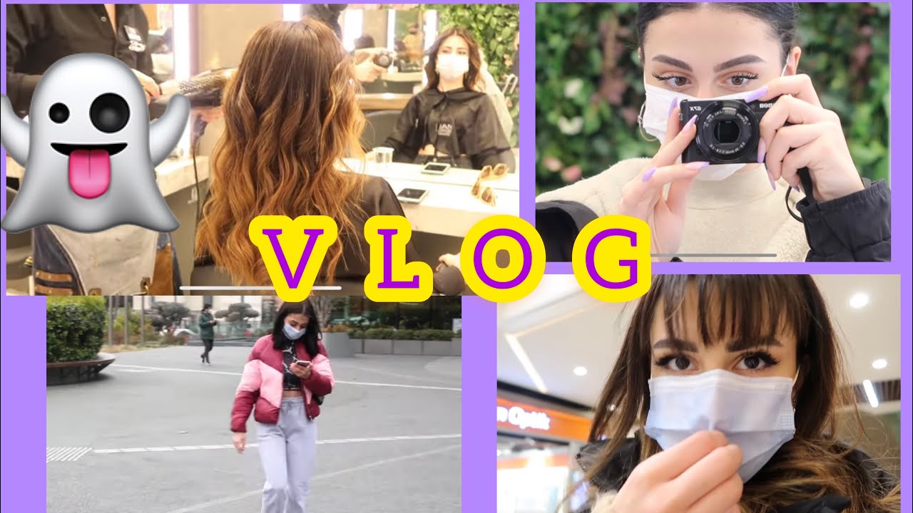 SAÇLARIMI BOYATTIM AVM VLOG / hande.dilara - YouTube