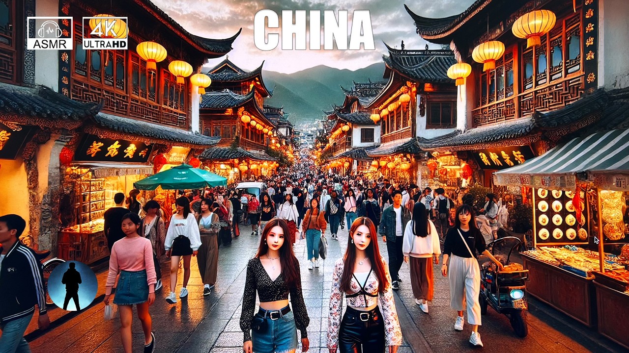 🚶 China 4K ｜Immersive walking tour of China's famous tourist cities ...