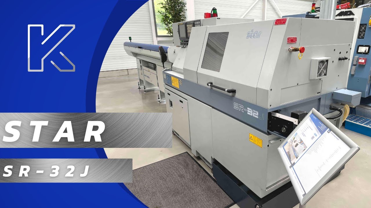 STAR SR-32J - Swiss Type CNC Lathe - YouTube