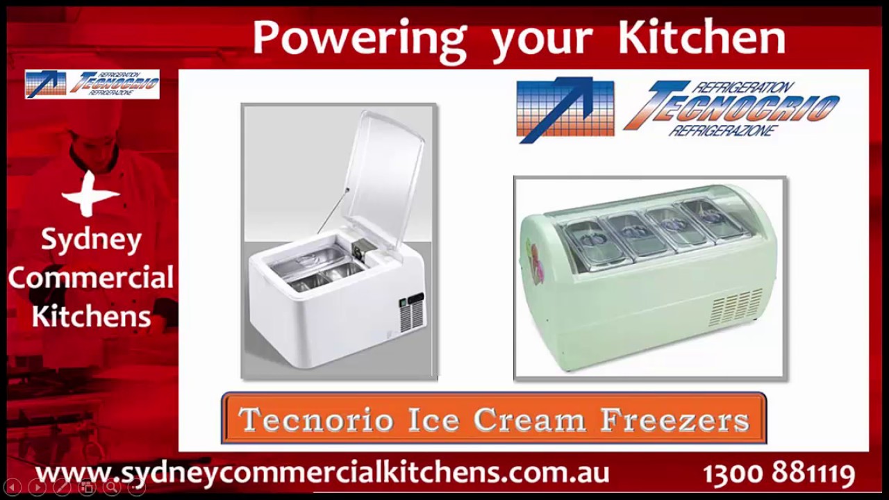 Tecnocrio Portable Benchtop Ice Cream and Gelato Freezers - YouTube