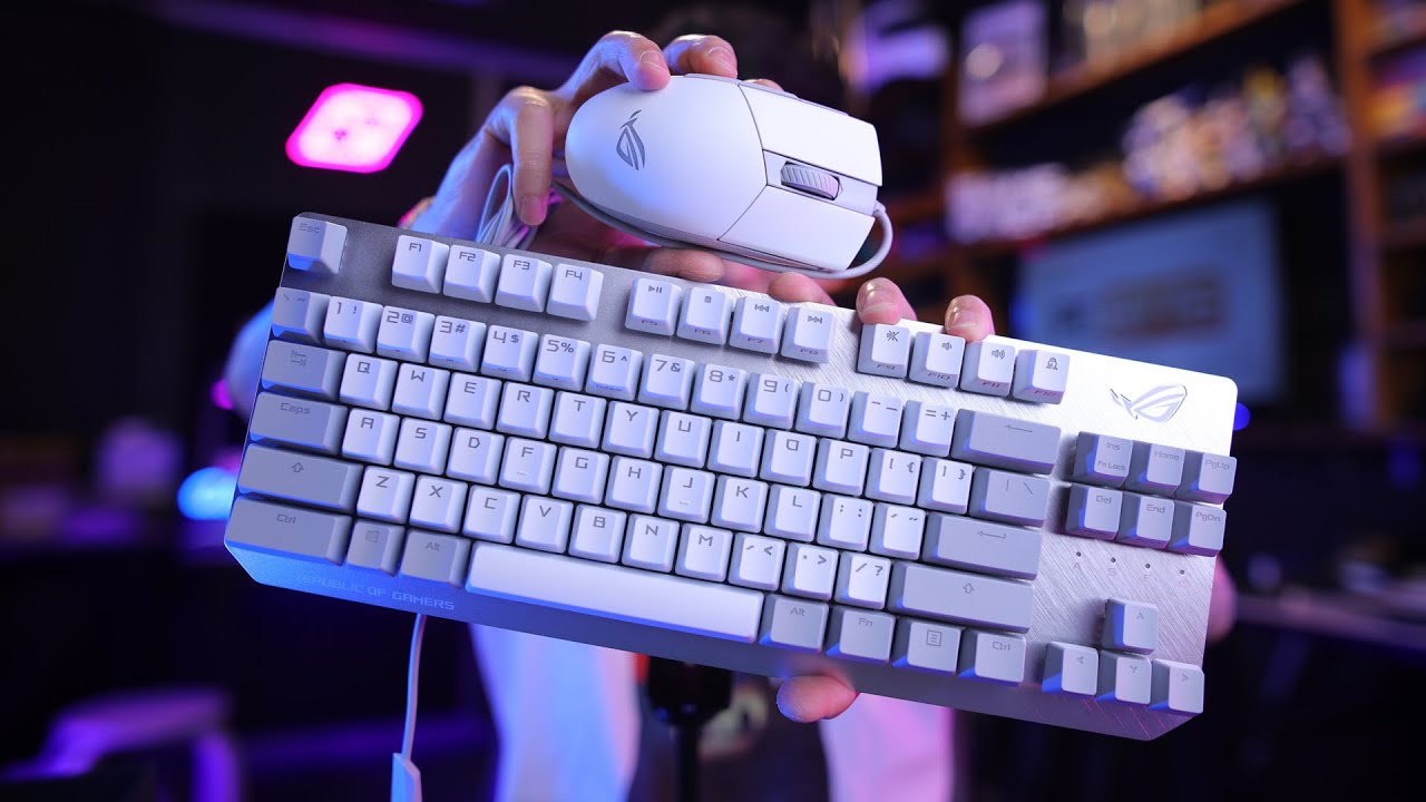 ASUS ROG MOONLIGHT WHITE EDITION - KEYBOARD AND MOUSE / PCBYTE MALAYSIA ...