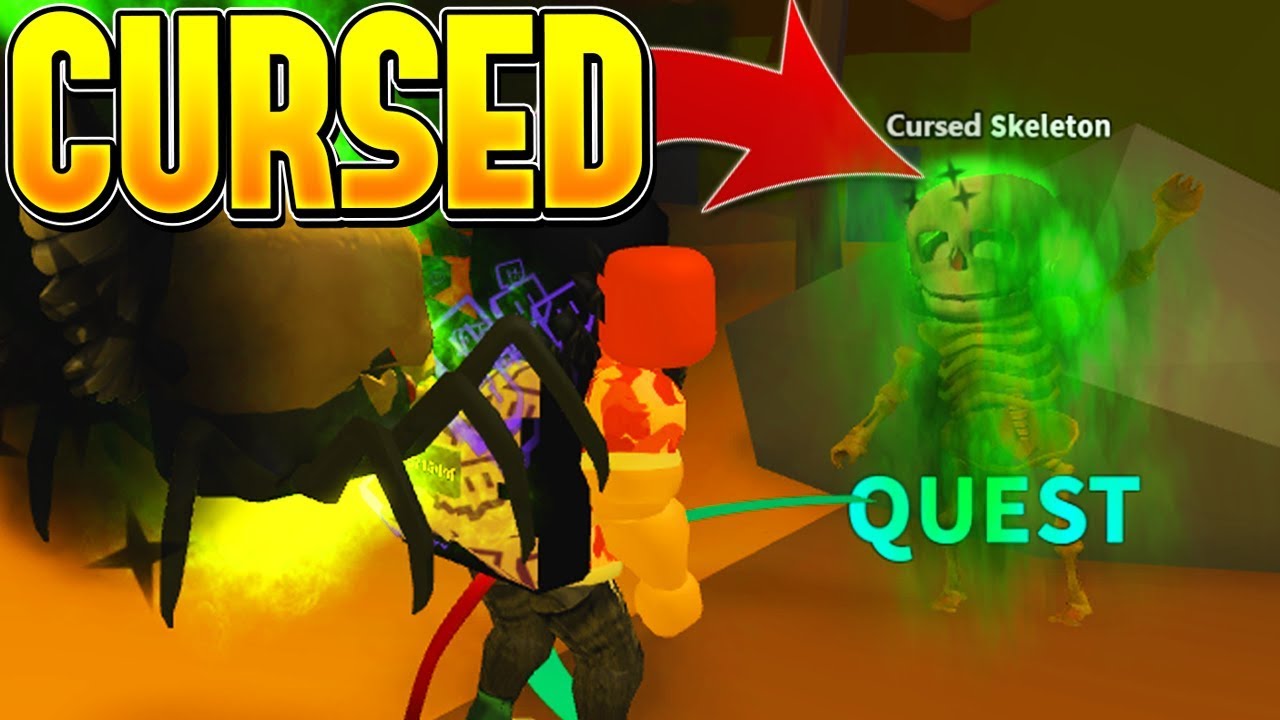 SECRET CURSED SKELETON QUEST IN ROBLOX MINING SIMULATOR! - YouTube