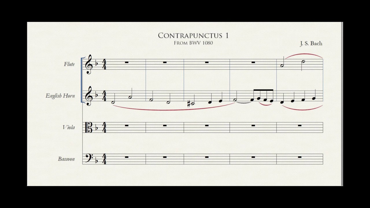 Art of Fugue: Contrapunctus 1, J. S. Bach - YouTube