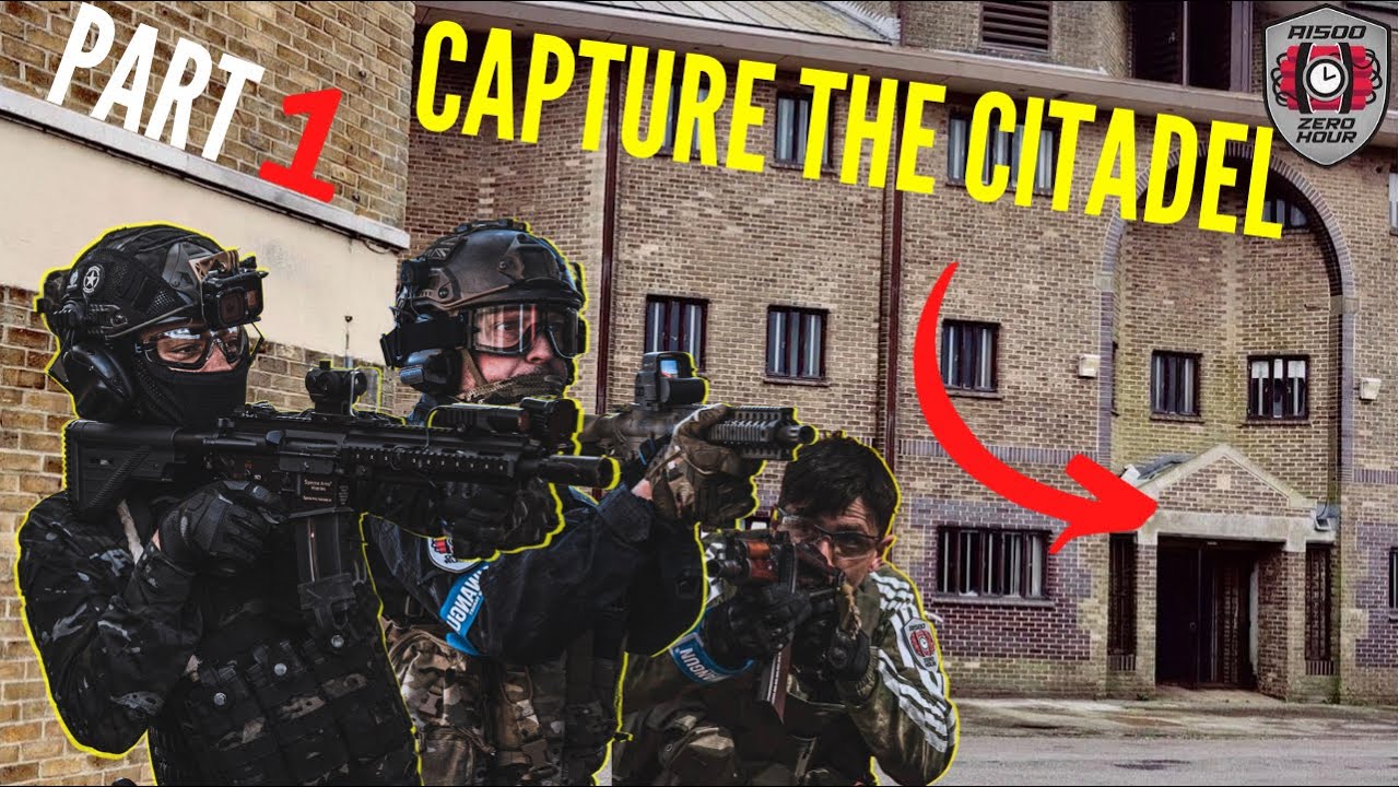Capture Citadel and the DEA TaskForce | Ai500 Airsoft Uk Gameplay - YouTube