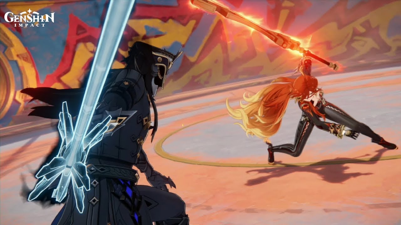 Mavuika Fights Capitano / Pyro Archon vs The First Harbinger - Full ...