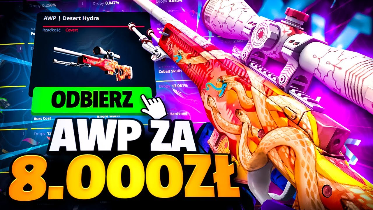 😱TRAFIŁEM AWP DESERT HYDRA na 3% na CSGO-SKINS!🤑 *nie wierzę..* [CS2 ...