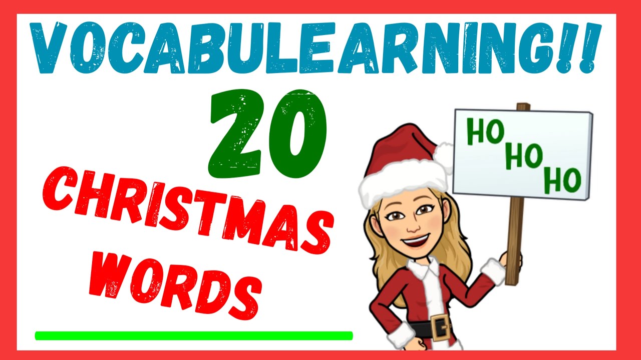 🎅🏽20 palabras de VOCABULARIO BÁSICO de NAVIDAD en INGLÉS y ESPAÑOL 🎄 ...