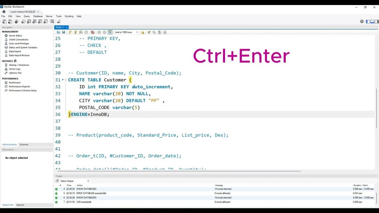 SQL DDL : Create Databases and Tables - YouTube