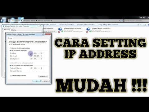 Cara Setting IP Address Windows - YouTube
