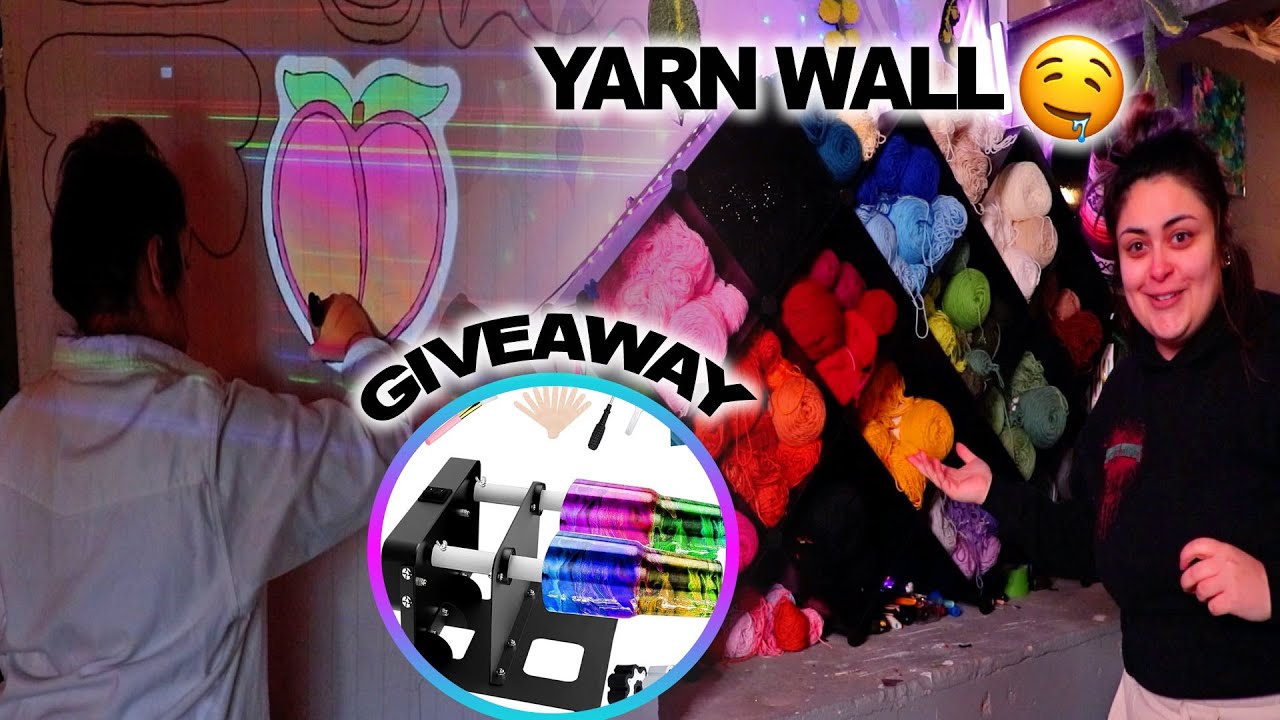 RAINBOW YARN WALL 🌈 (Secret Giv3away 😉) Januarys Tufting Designs ...