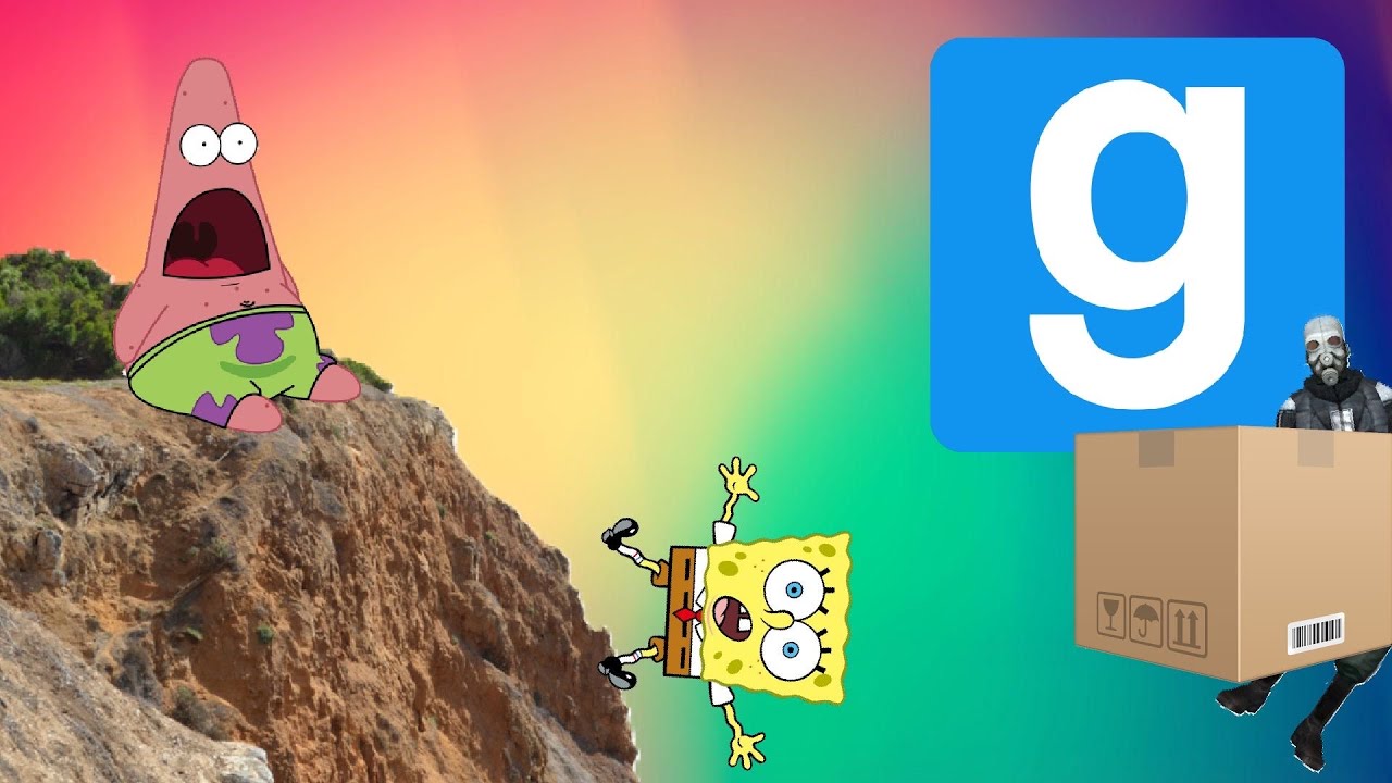 Gmod Scary Map - Jumping off a 1000 Foot Cliff!!! - YouTube