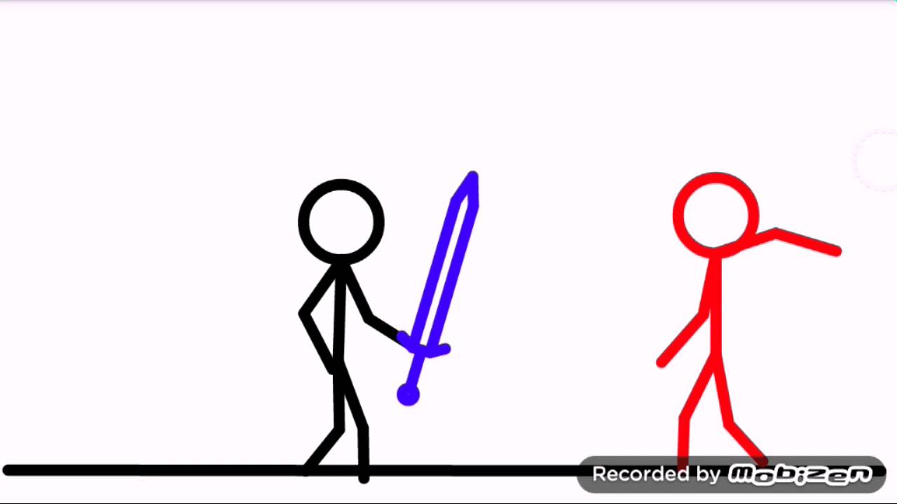 stickman fight #1 the beginning - YouTube