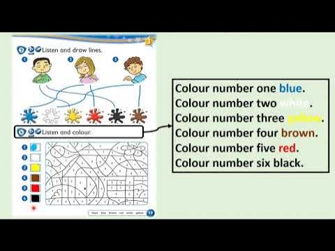 Kid's Box Starter - Unit 3 - My Colours - 4 - Listen and colour. - YouTube