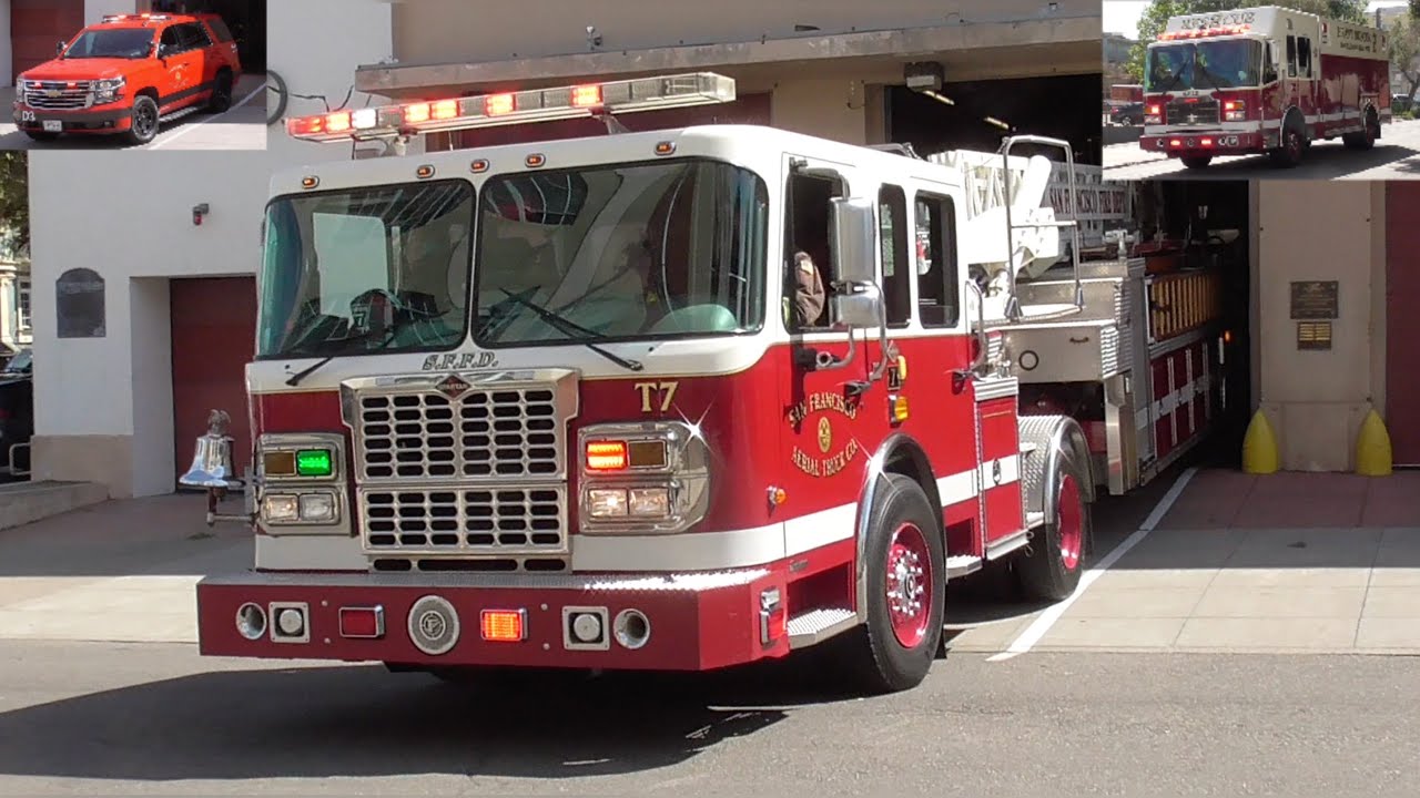 San Francisco Fire Dept. Truck 7 Rescue Squad 2 and Division 3 ...